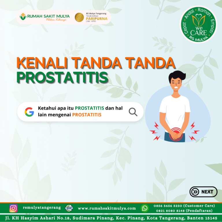 Kenali Tanda Prostatitis - Gejala, Penyebab dan Pengobatan