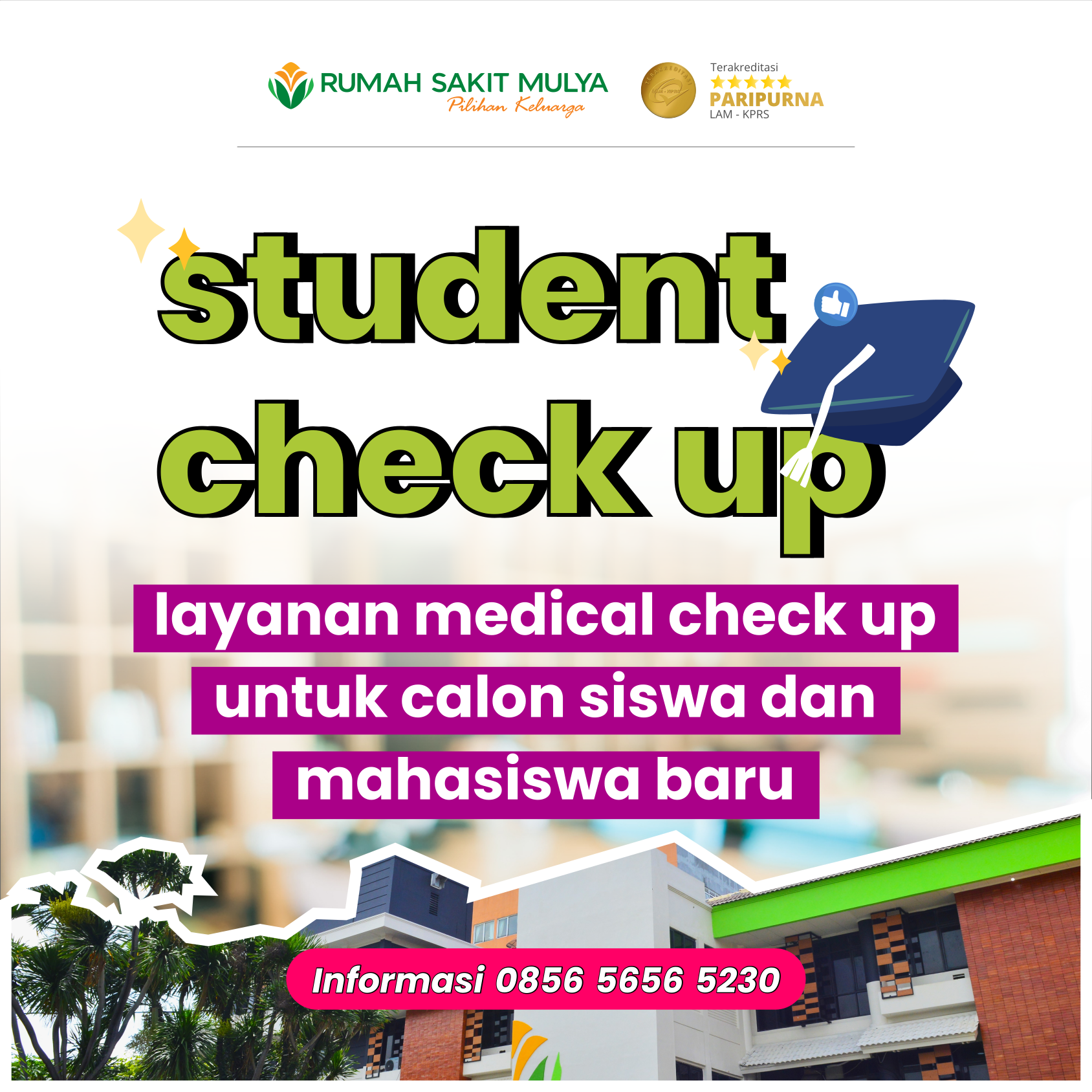 Medical Check Up untuk Calon Mahasiswa, Harga Terjangkau!